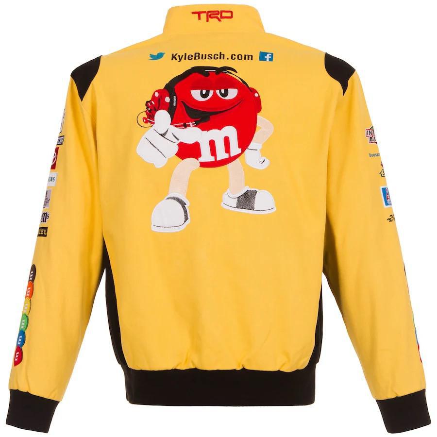 JH Design Men's Kyle Busch M&M's Nascar Jacket – SPORTSMANIA