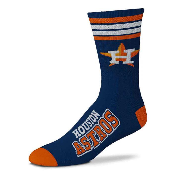 4 STRIPE DEUCE - HOUSTON ASTROS SOCKS – SPORTSMANIA
